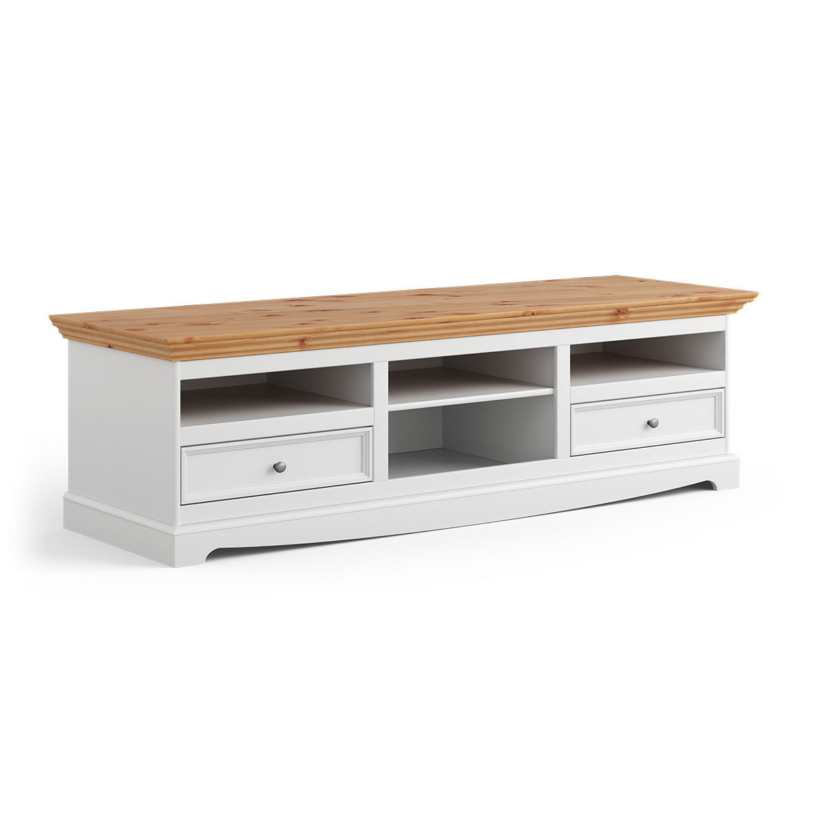 Bologna Elegant Solid Wood Pine Dresser TV Cabinet | Color white - pin – Kiefer Massivholz